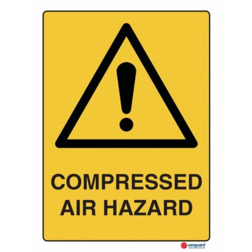 ACM Warning Sign - Compressed Air - Vanguard Group