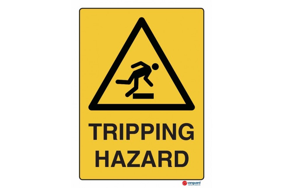 ACM Warning Sign - Tripping Hazard - Vanguard Group