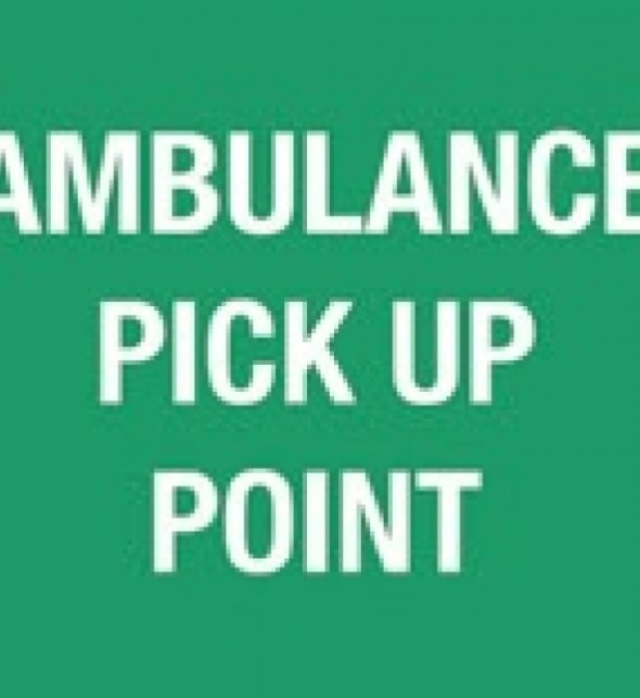 ACM Emergency Sign - Ambulance Pick up Point - Vanguard Group