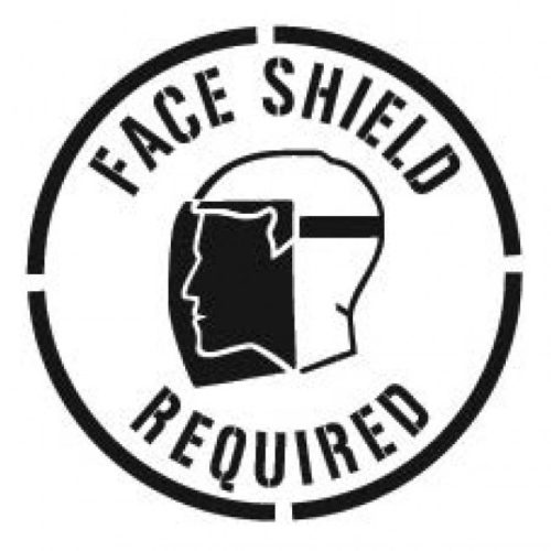 PVC Picto - Face Shield Required 650x650mm - Vanguard Group