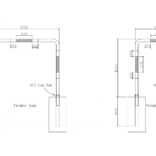 Cycle Hold Rail - 900mm - Vanguard NZ